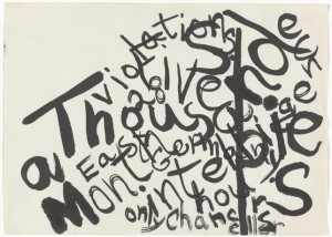 MoMA | The Poetry of Silence: Jackson Mac Low’s Drawing-Asymmetry
