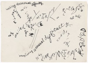 MoMA | The Poetry of Silence: Jackson Mac Low’s Drawing-Asymmetry